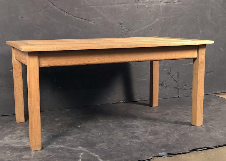 English Rectangular Low Table of Teak for the Garden or Patio For Sale ...