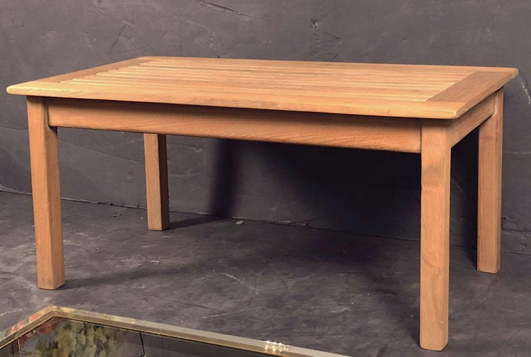 English Rectangular Low Table of Teak for the Garden or Patio For Sale ...