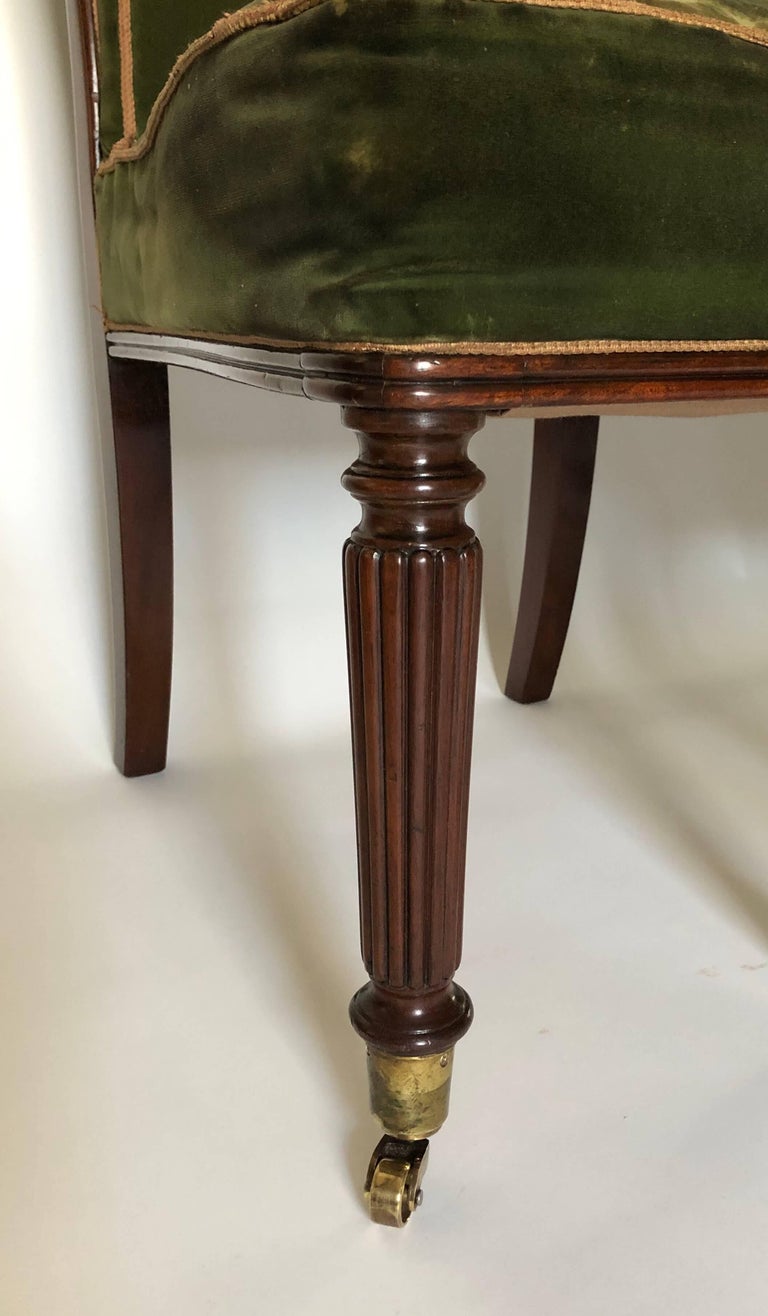 English Regency Casino Chairs, Set of Four, circa 1825 at 1stDibs