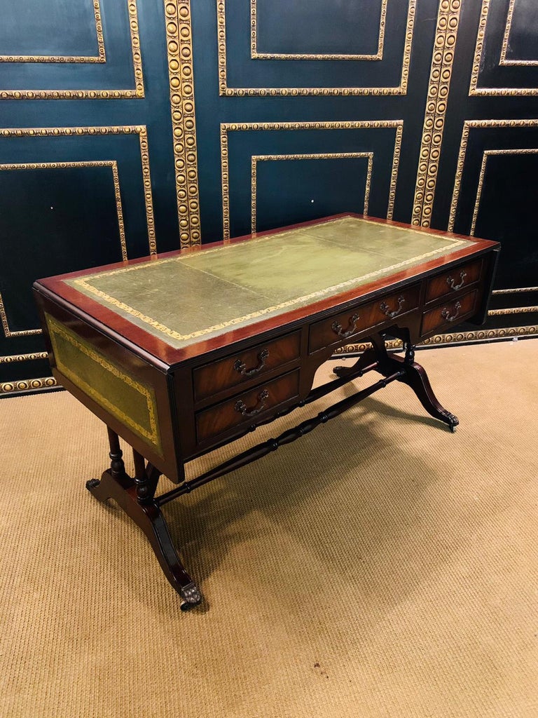 English Regency Desk with Foldable Desk / Writing Table Mahogany, 20th ...