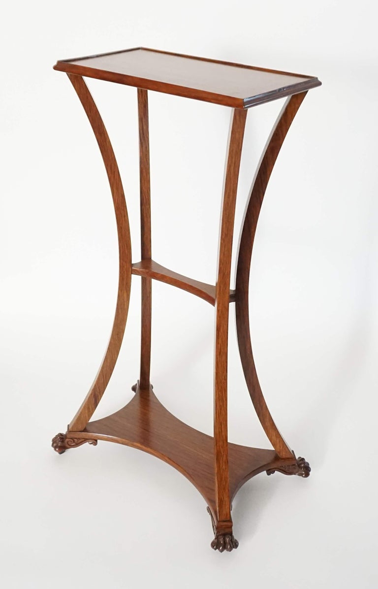English Regency Quarter Sawn Sycamore Stand, circa 1820 at 1stDibs