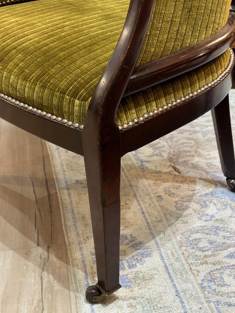 English Regency Library Chair For Sale at 1stDibs