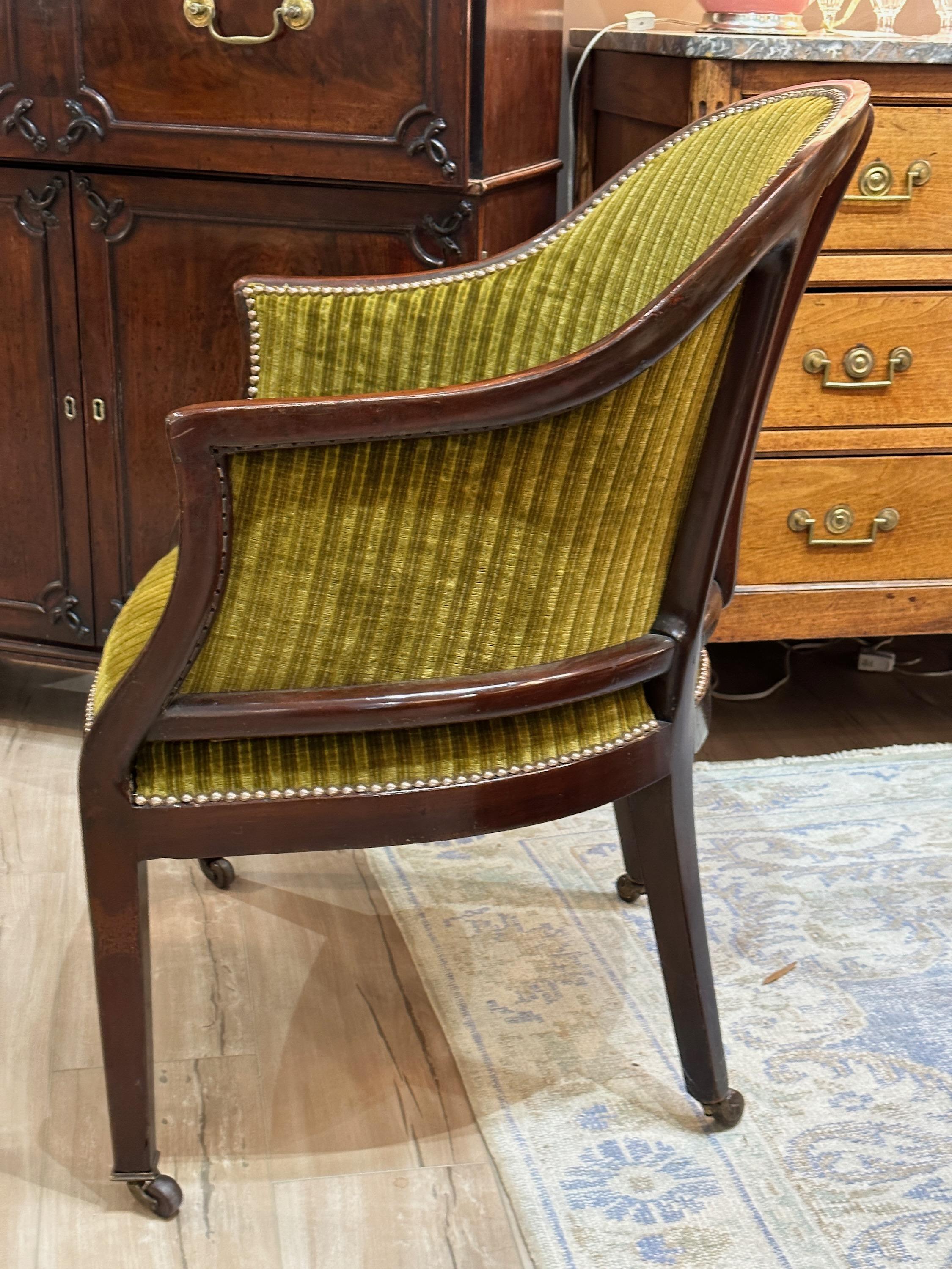 English Regency Library Chair For Sale at 1stDibs