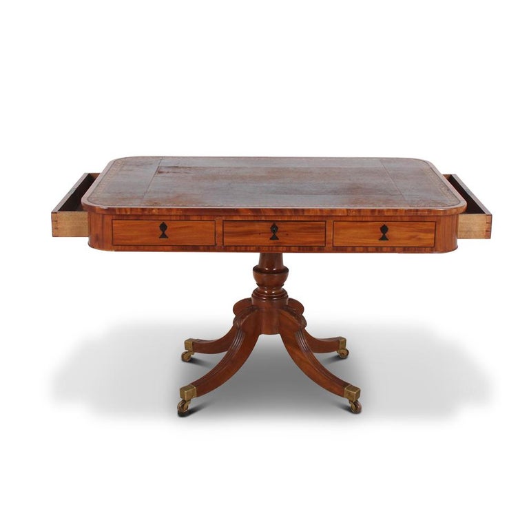 English Regency Library Table, circa 1825 at 1stDibs