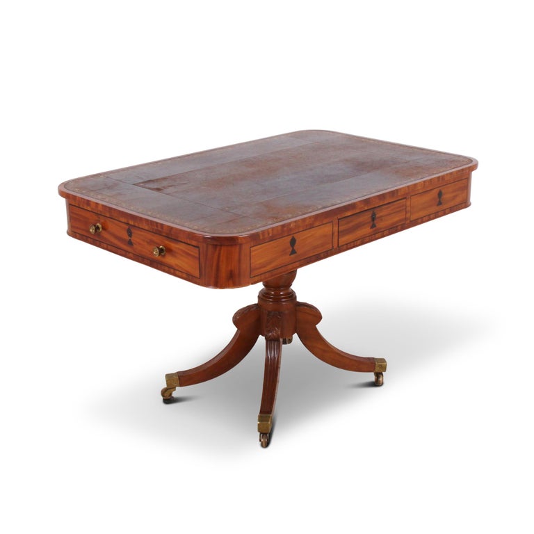 English Regency Library Table, circa 1825 at 1stDibs