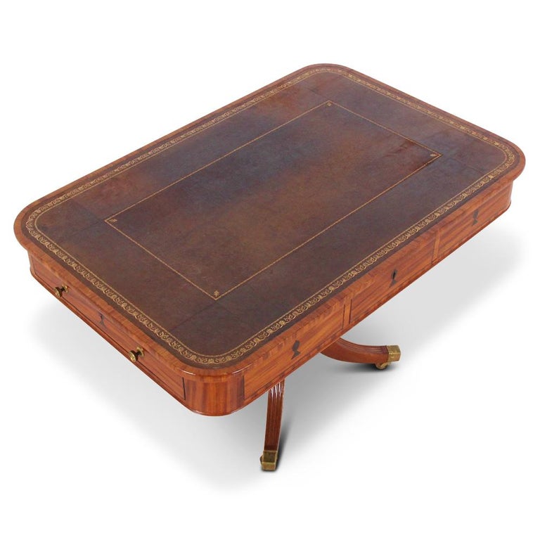 English Regency Library Table, circa 1825 at 1stDibs
