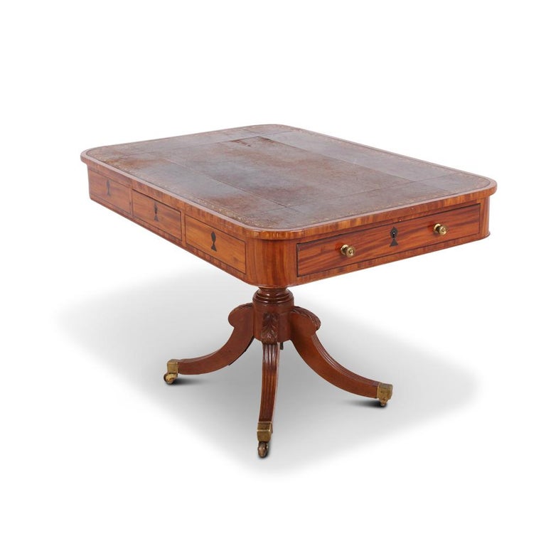 English Regency Library Table, circa 1825 at 1stDibs