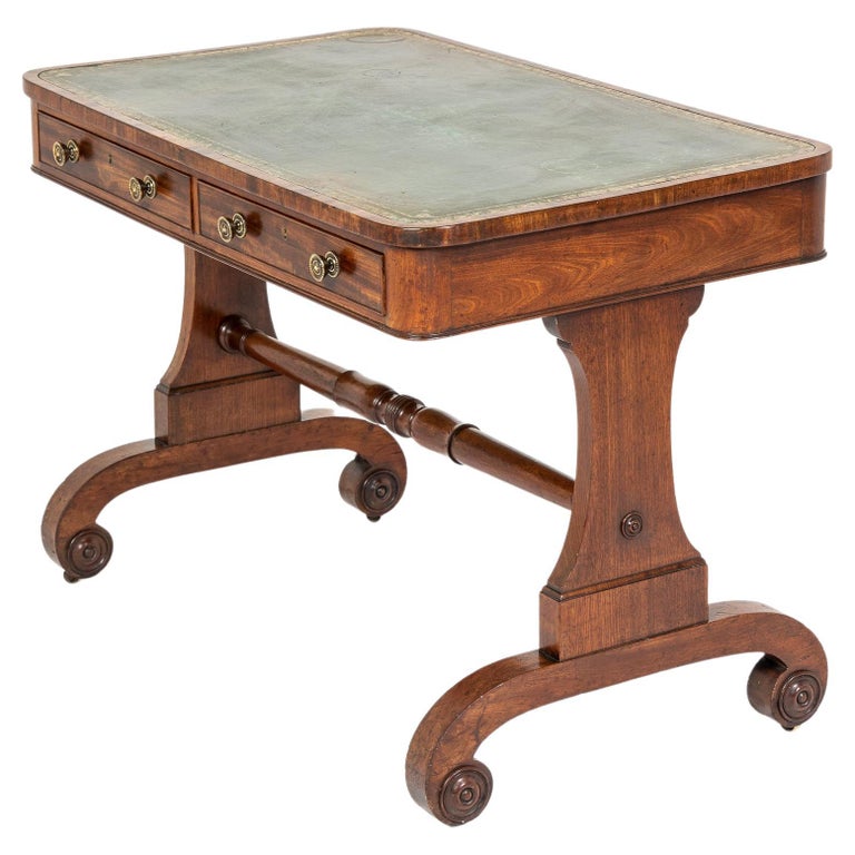 English Regency Mahogany Library Table For Sale at 1stDibs