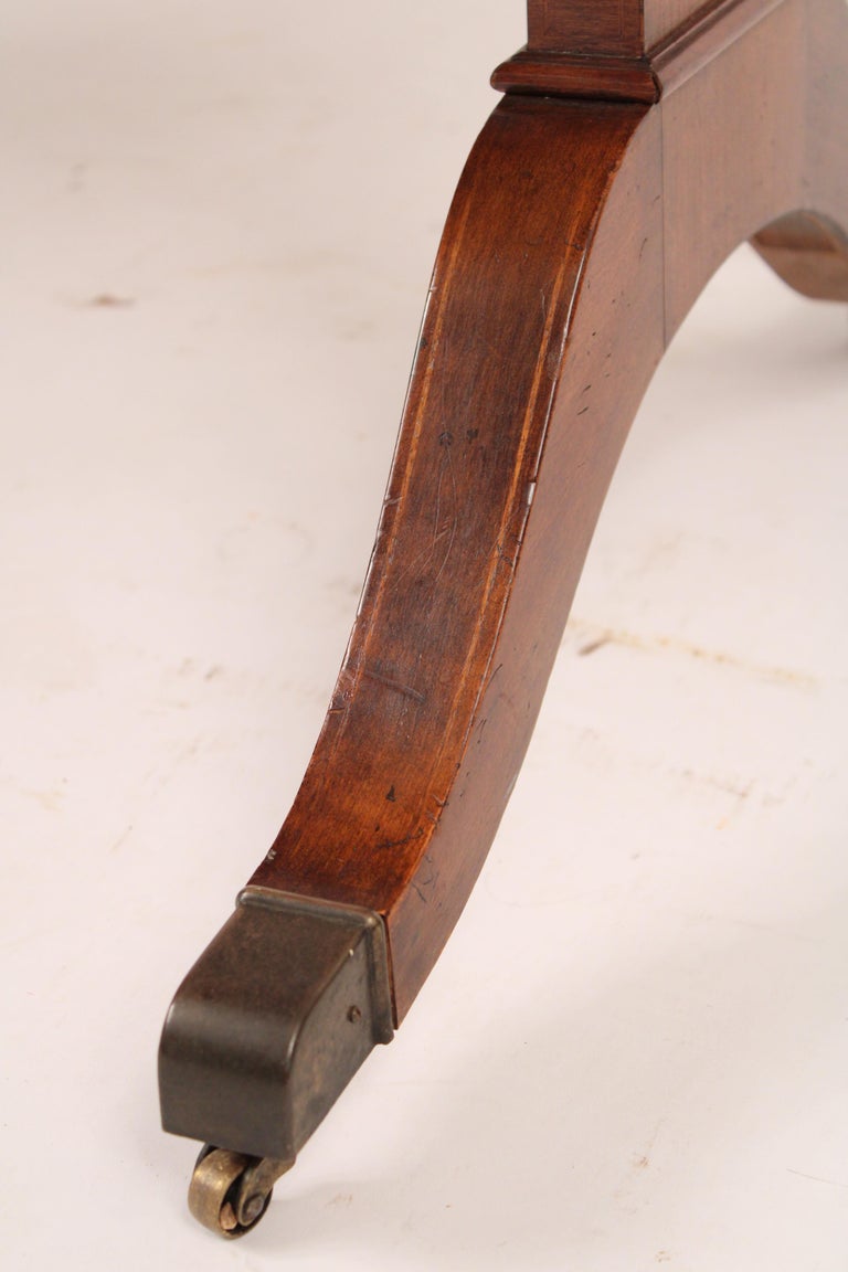 English Regency Mahogany Writing Table Made by Baker Furniture Company ...