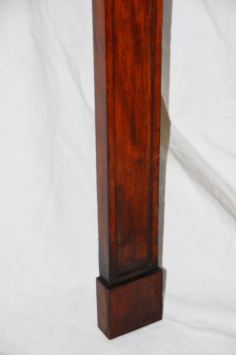 English Regency Period Long Mahogany Sideboard or Hall Table Reeded ...