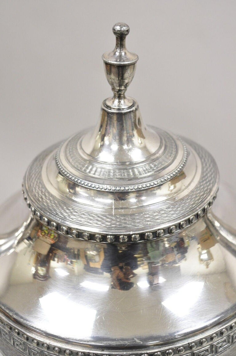 English Regency Silver Plated Urn Twin Handle Coffee Drink Dispenser ...