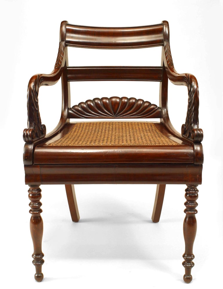 English Regency Mahogany Arm Chair For Sale at 1stDibs | english ...