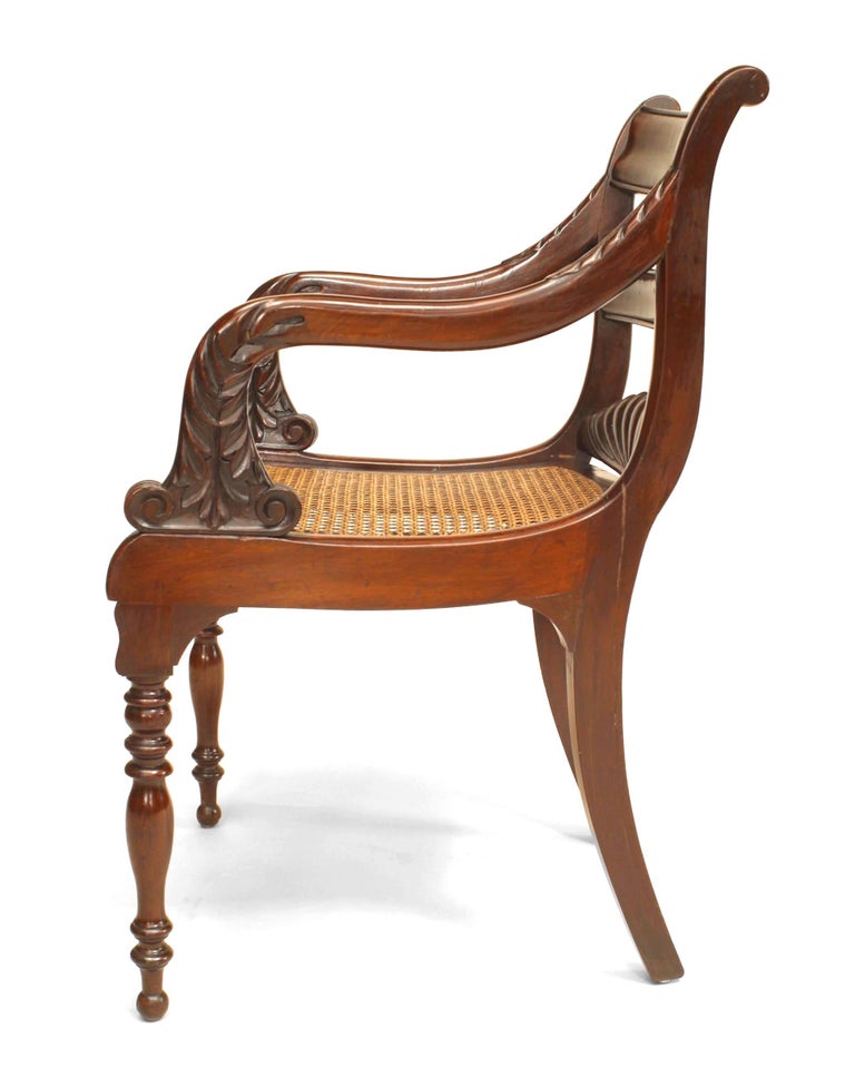 English Regency Mahogany Arm Chair For Sale at 1stDibs | english ...