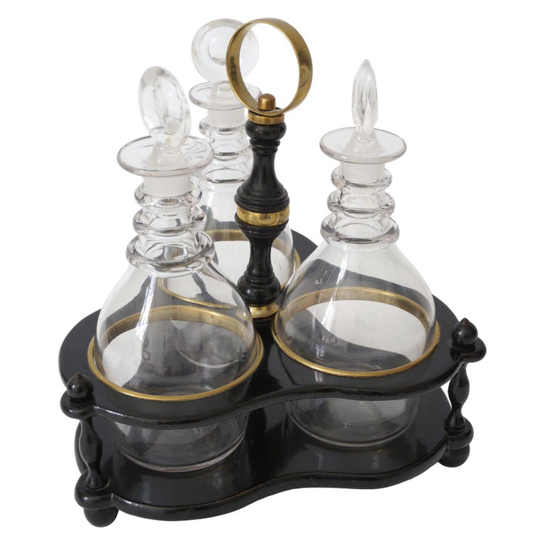 English Regency Style Caddy with Decanters at 1stDibs