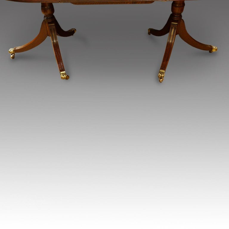 English Regency Style Mahogany Dining Table, circa 1920 at 1stDibs ...