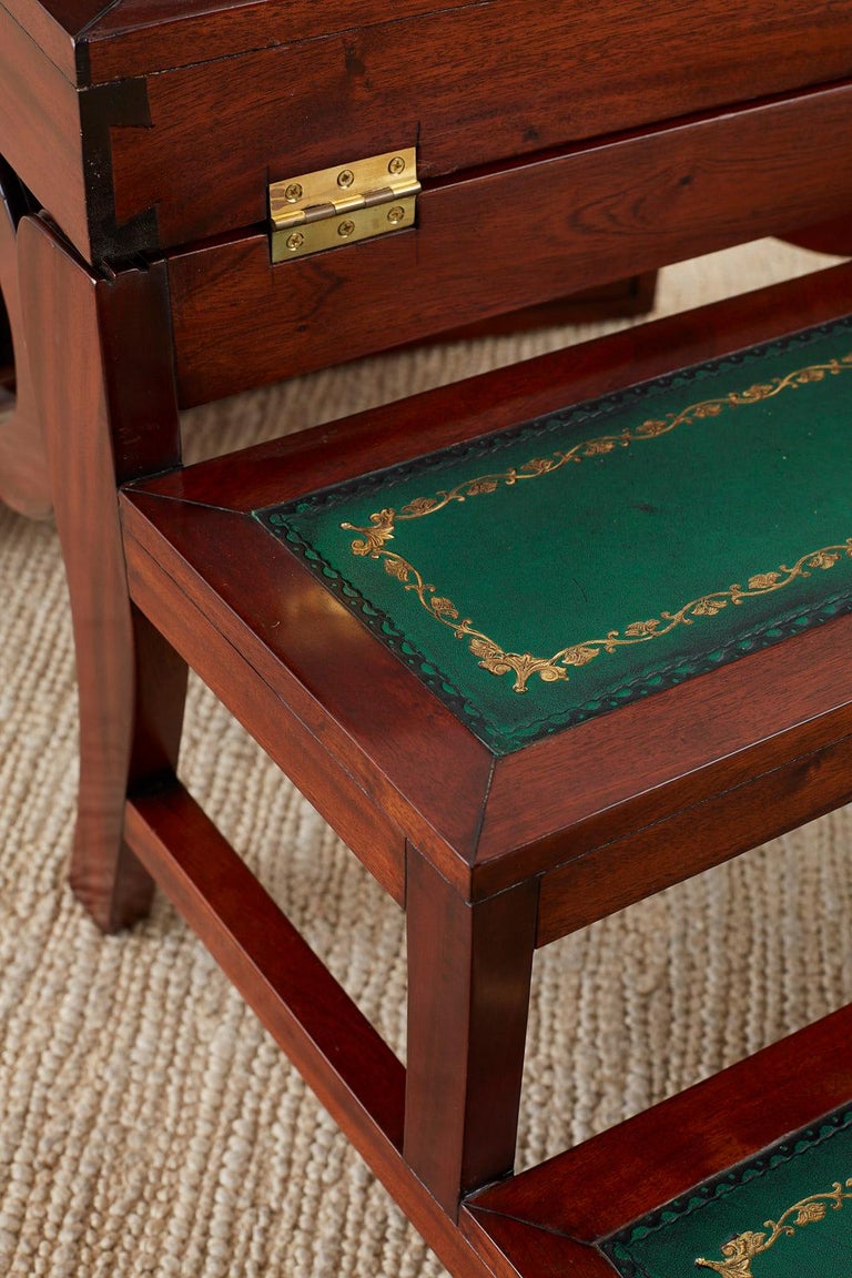 English Regency Style Mahogany Metamorphic Library Step Chair at 1stDibs