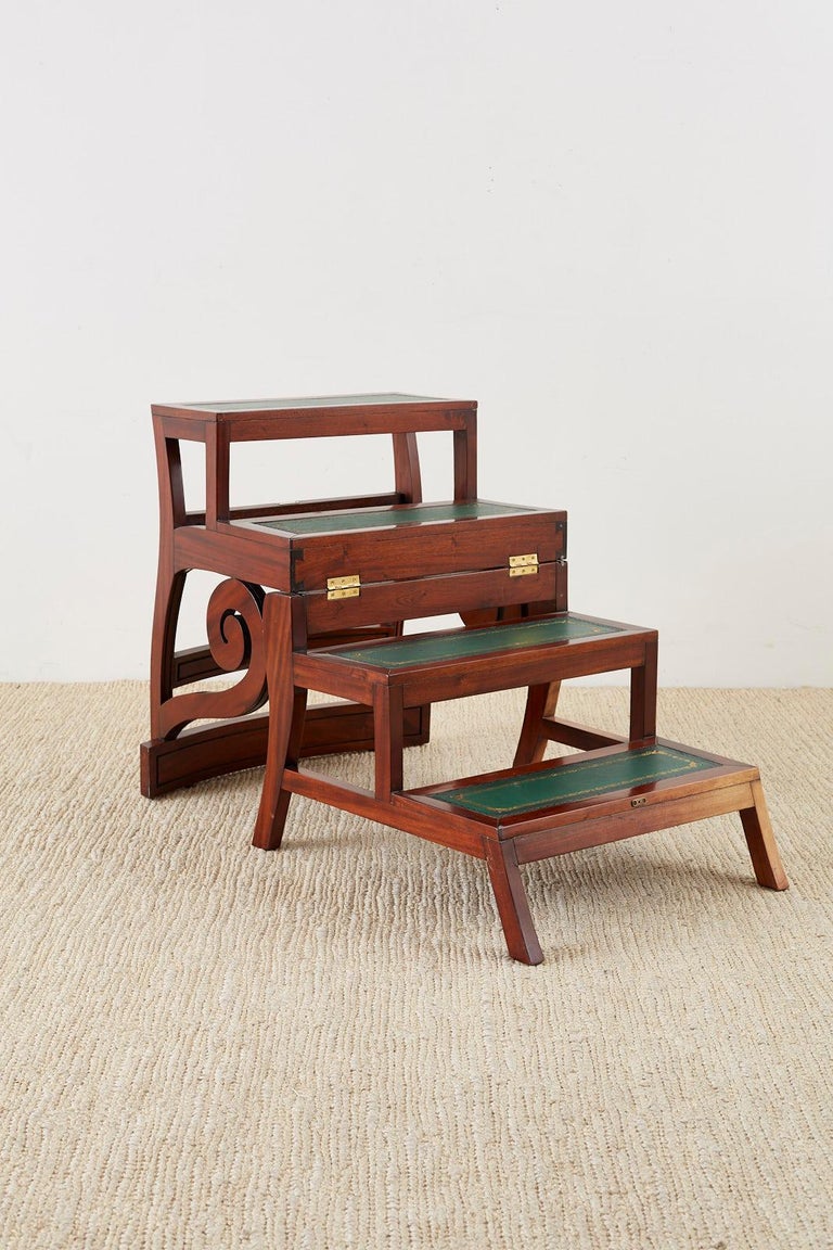 English Regency Style Mahogany Metamorphic Library Step Chair at 1stDibs