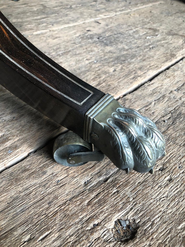 English Regency Tea Table, Calamander Wood For Sale at 1stDibs