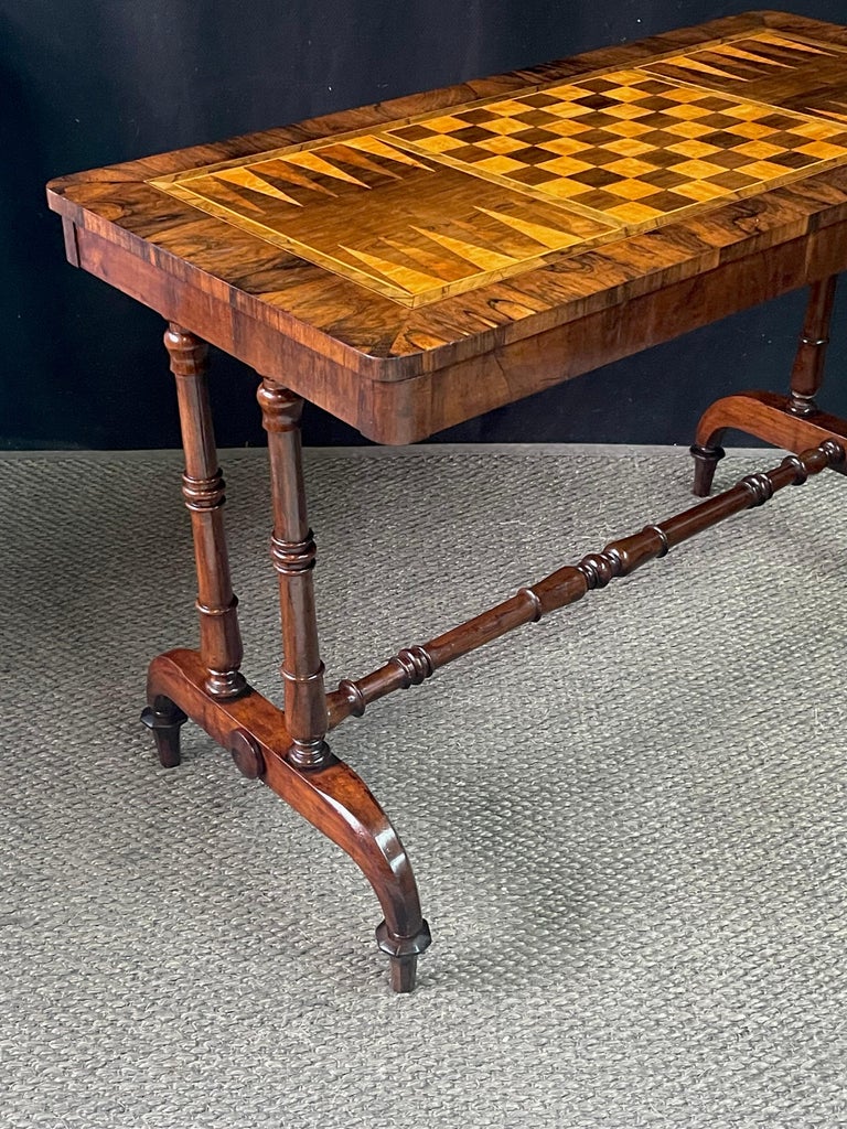English Regency Trestle Game Table For Sale at 1stDibs