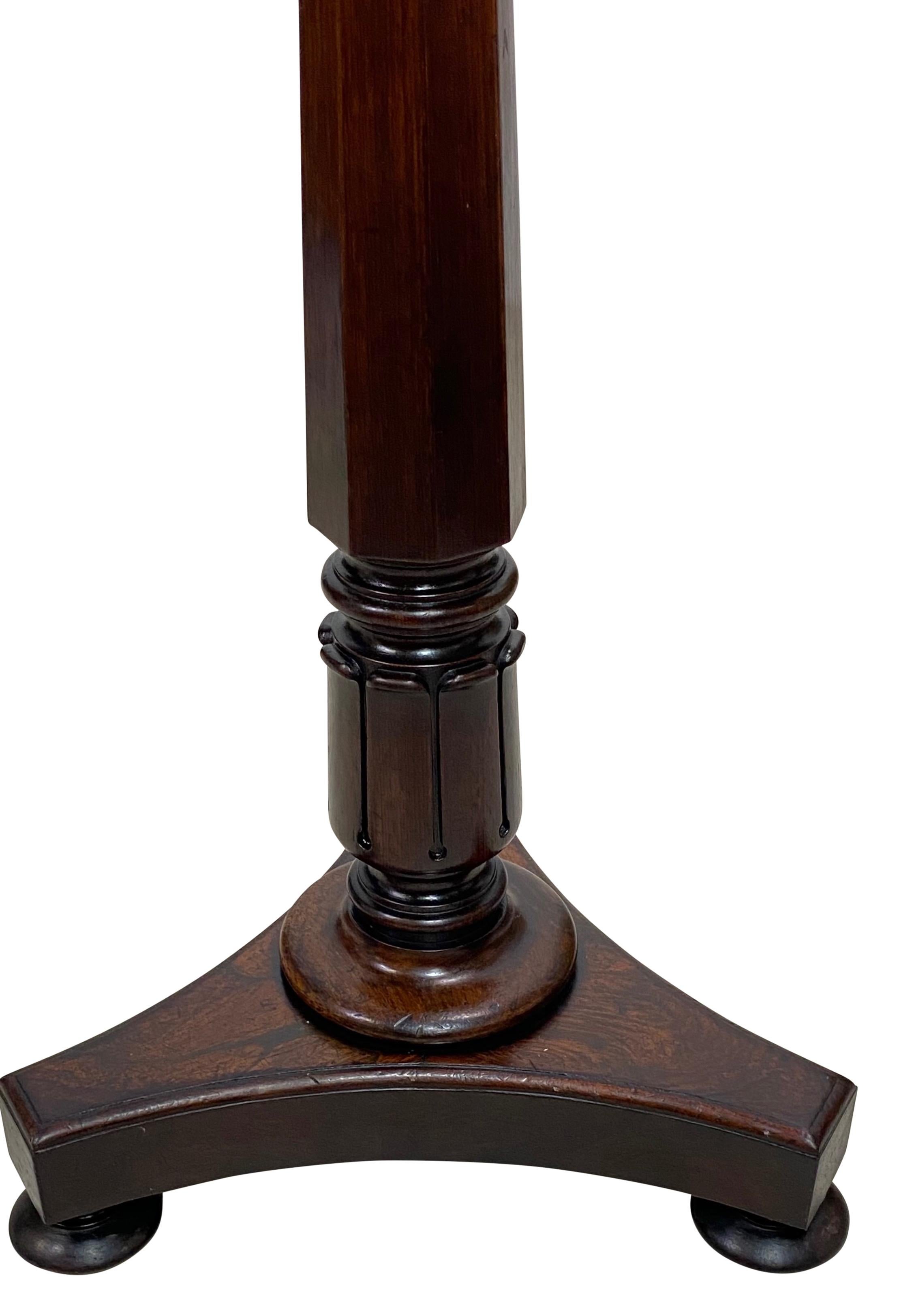 English Regency William IV Period Rosewood Adjustable Music Stand For ...