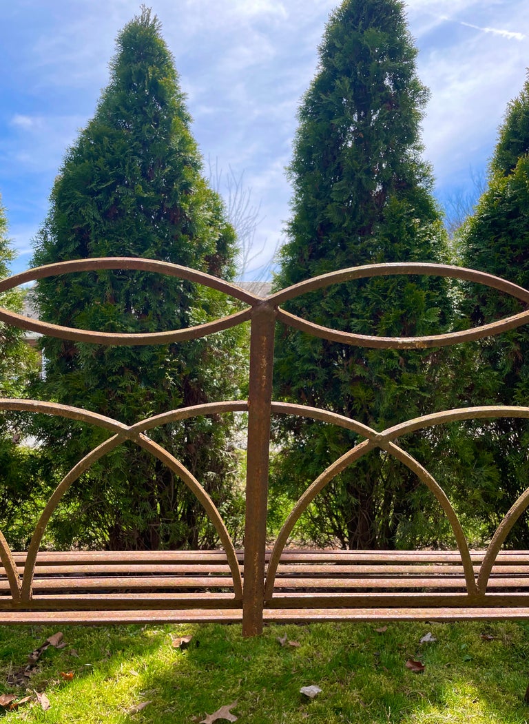 English Regency Wrought Iron Bench, CA 1820 For Sale at 1stDibs