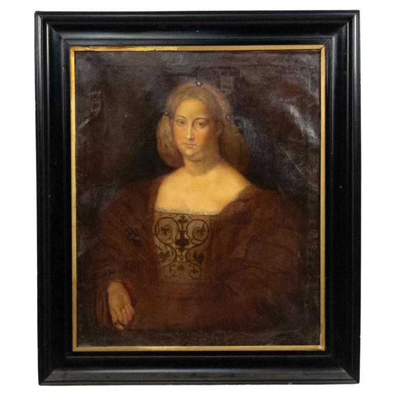 English Renaissance Lady Portrait For Sale at 1stDibs