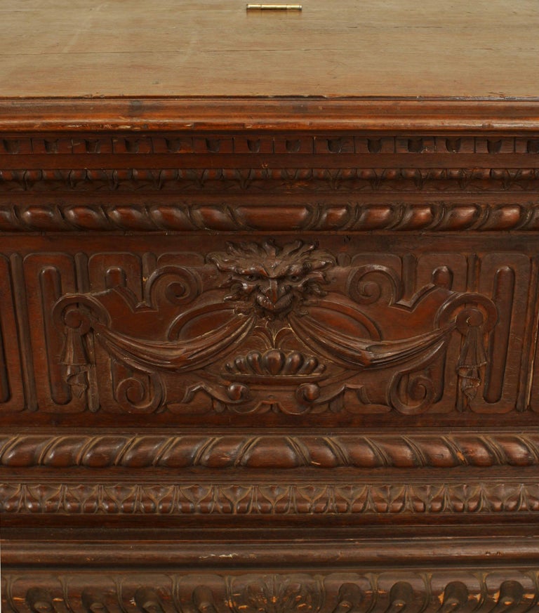 English Renaissance Walnut Trunk For Sale at 1stDibs