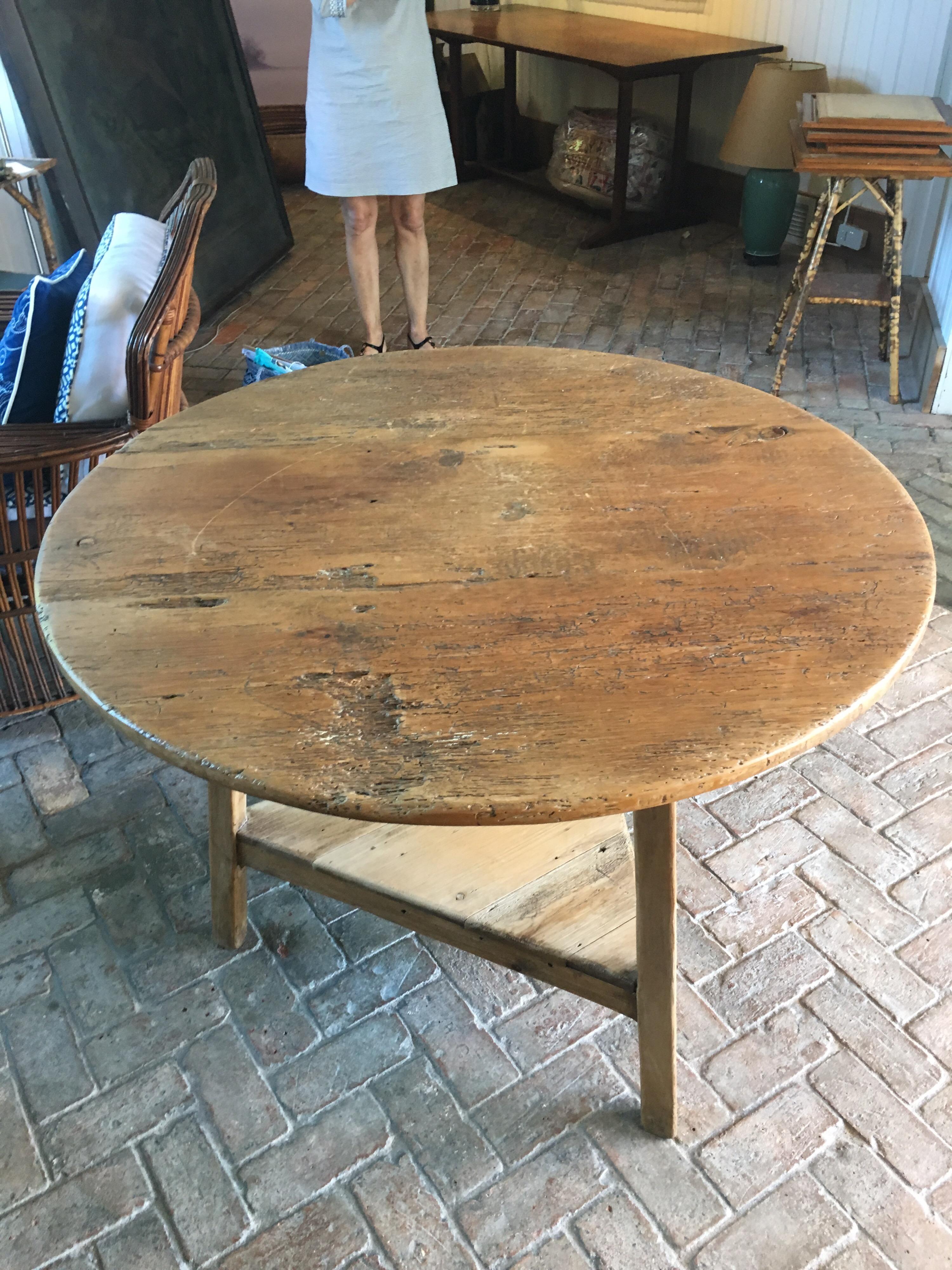 English Round Cricket Table For Sale at 1stDibs