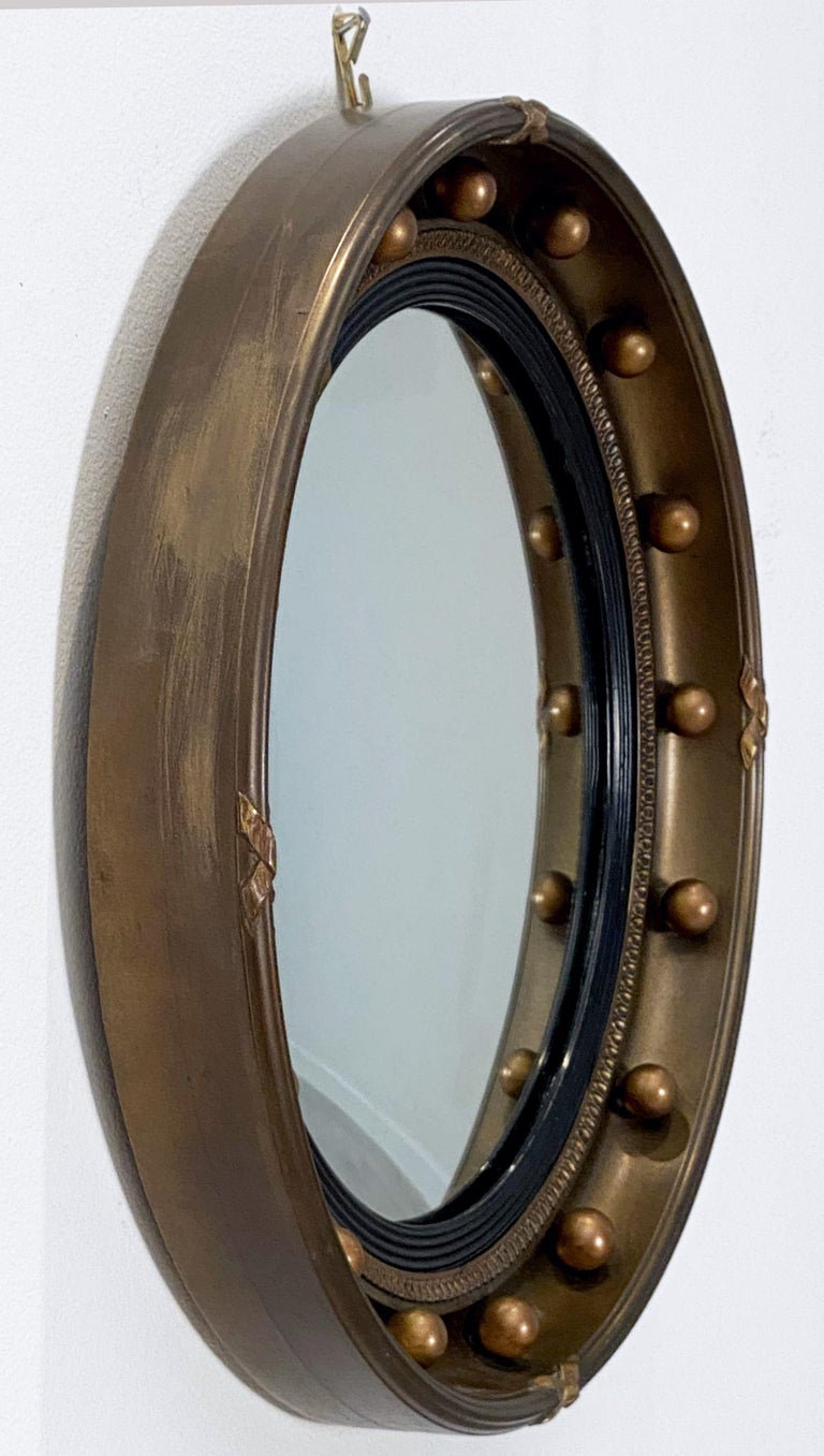 English Round Gilt Framed Convex Mirror (Diameter 16 1/2) at 1stDibs ...