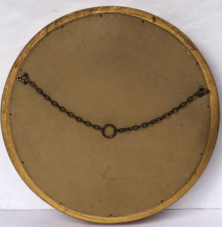 English Round Gilt Framed Convex Mirror (Diameter 16) at 1stDibs | 16 ...