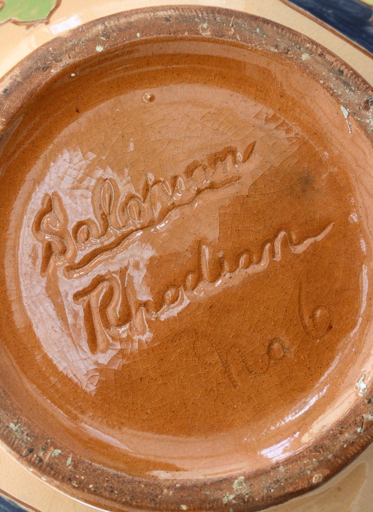 English Salopian Rhodian Iznik Pattern Art Pottery Vase No. 6 at ...