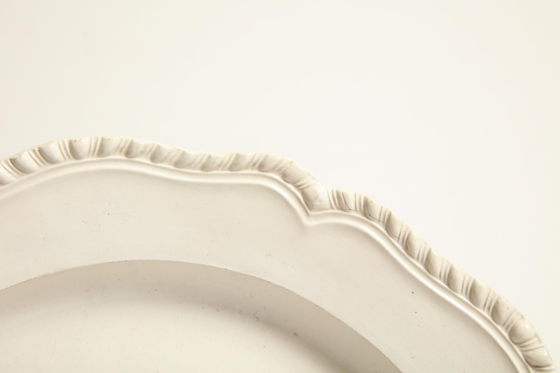 English Salt Glaze Charger, circa 1770, Ex Collection Viscount ...