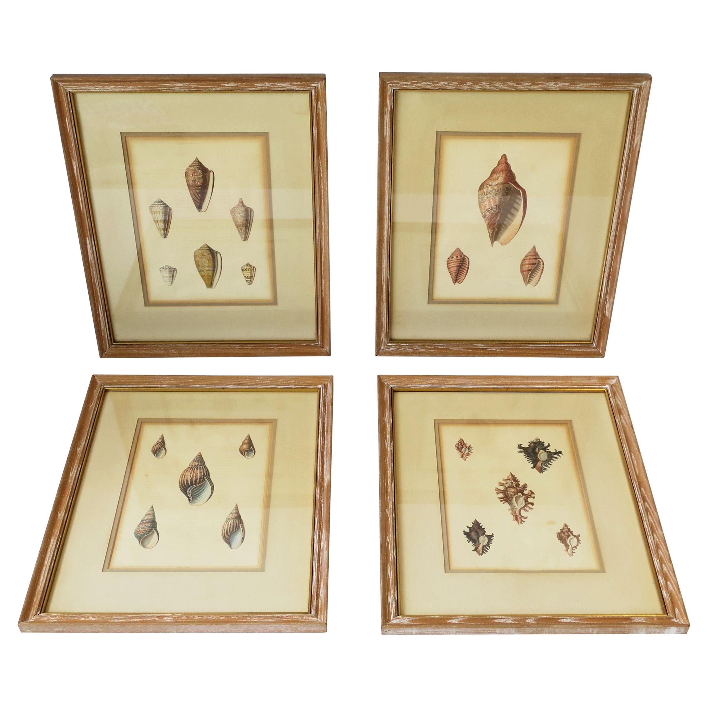 Set of Four Vintage English British Cars Framed Color Lithographs ...