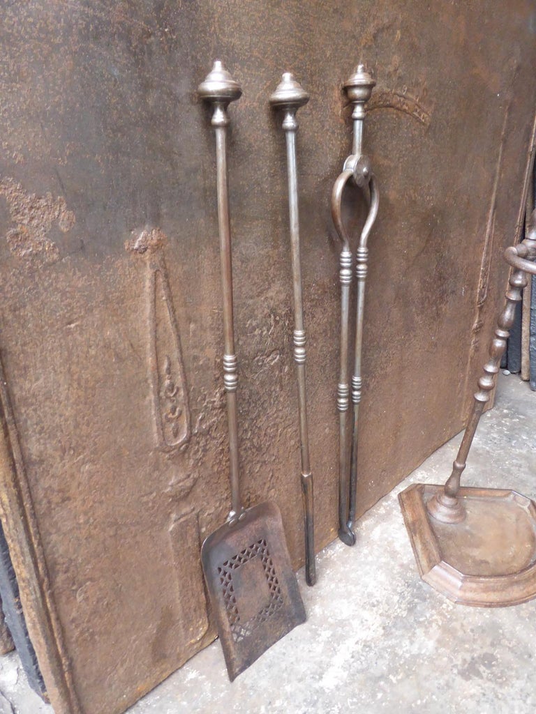 English Set of Fireplace Tools, Victorian Companion Set, 19th Century ...