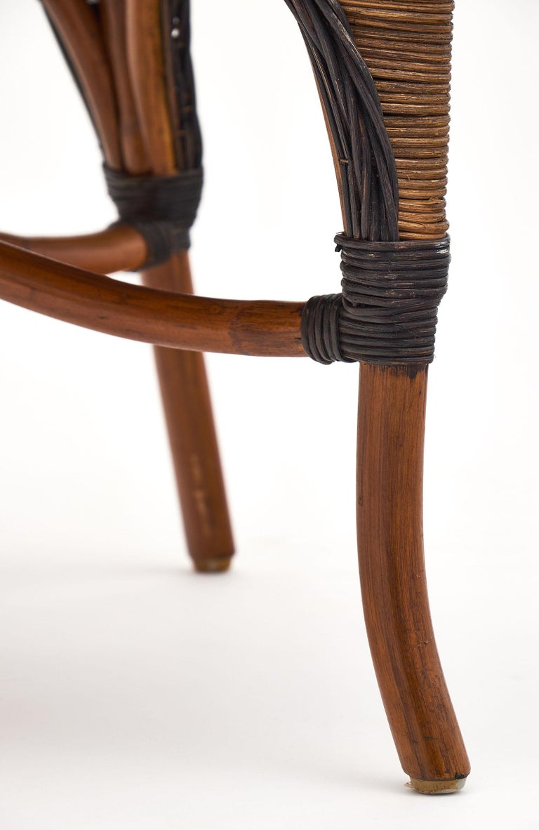English Set of Wicker Chairs and Table at 1stDibs