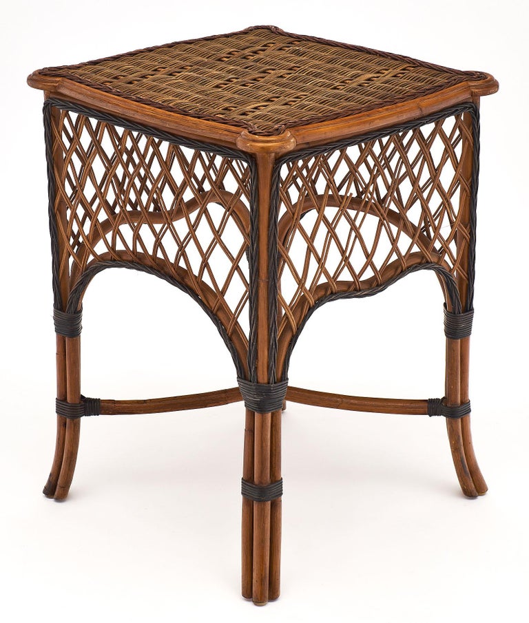 English Set of Wicker Chairs and Table at 1stDibs