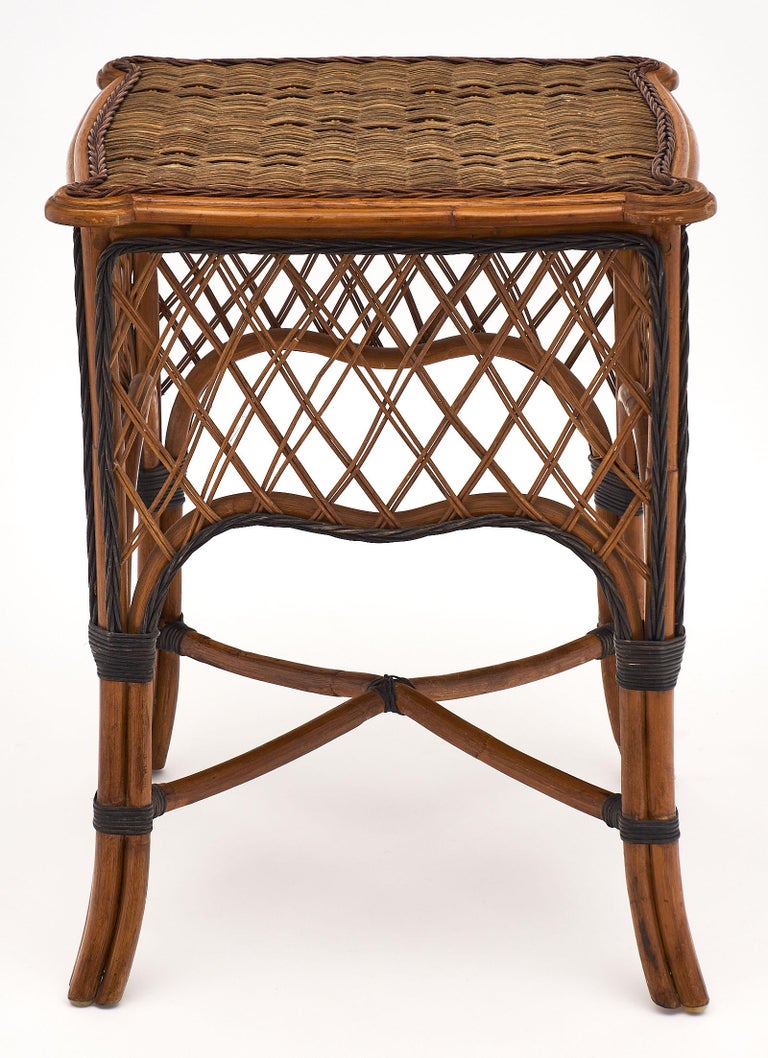 English Set of Wicker Chairs and Table at 1stDibs