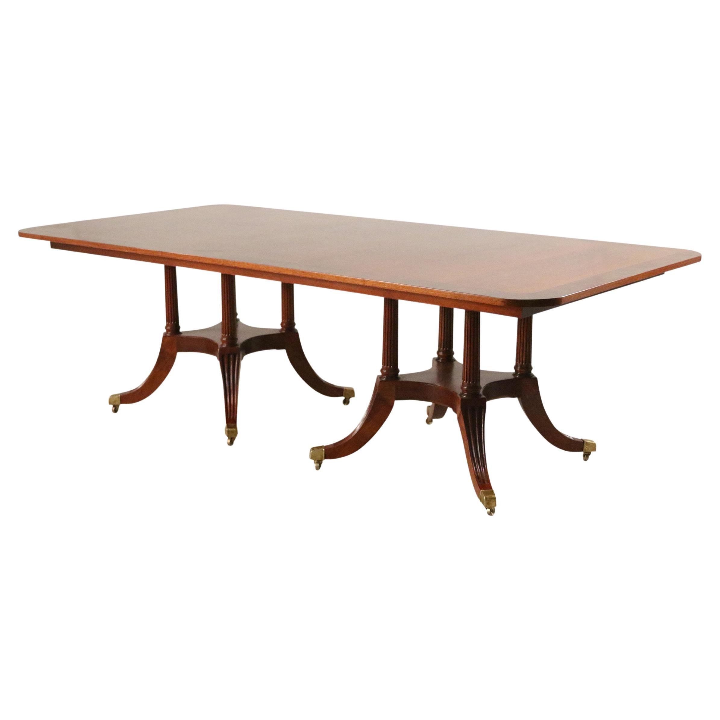 English Sheraton Mahogany Horseshoe Conference Table For Sale at 1stDibs