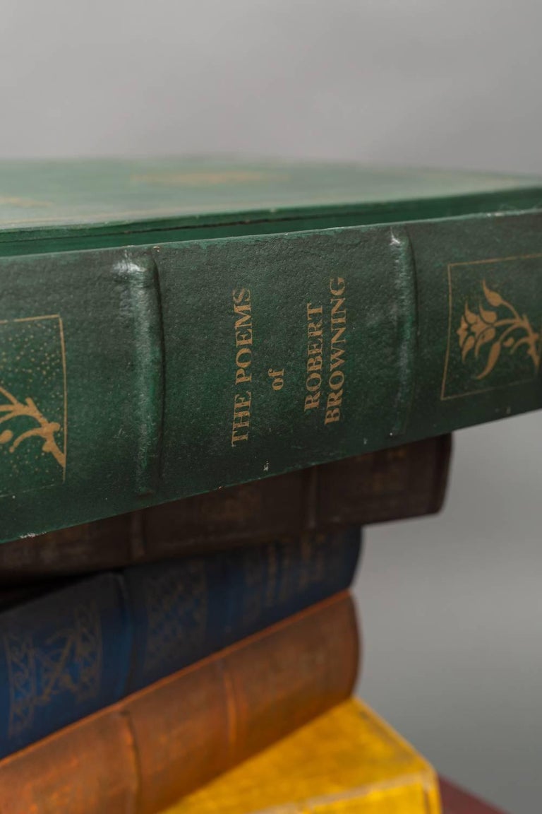 English Side Table in the Shape of Stacked Books at 1stDibs