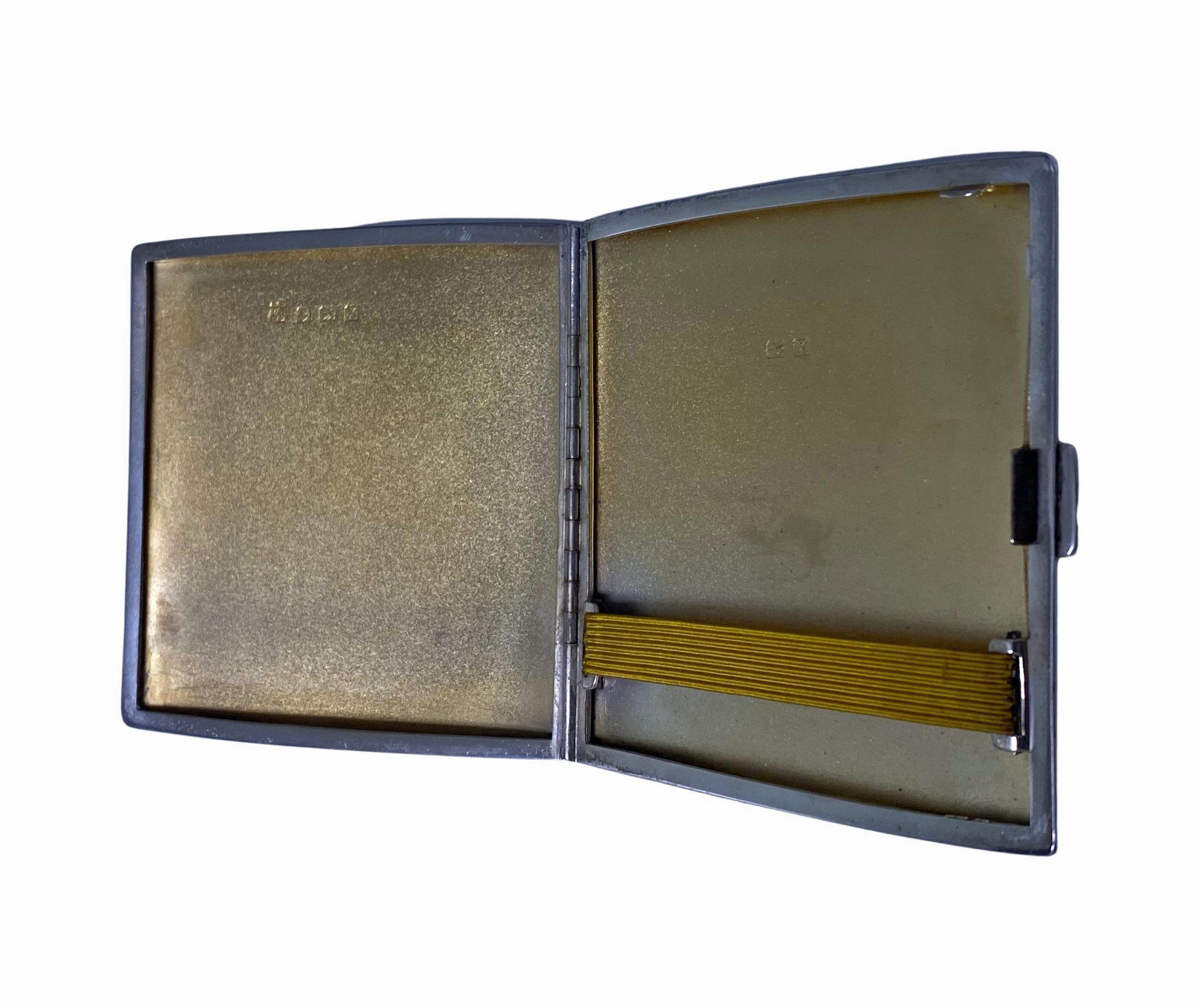 English Silver Cigarette Case Birmingham 1922 William Neale at 1stDibs