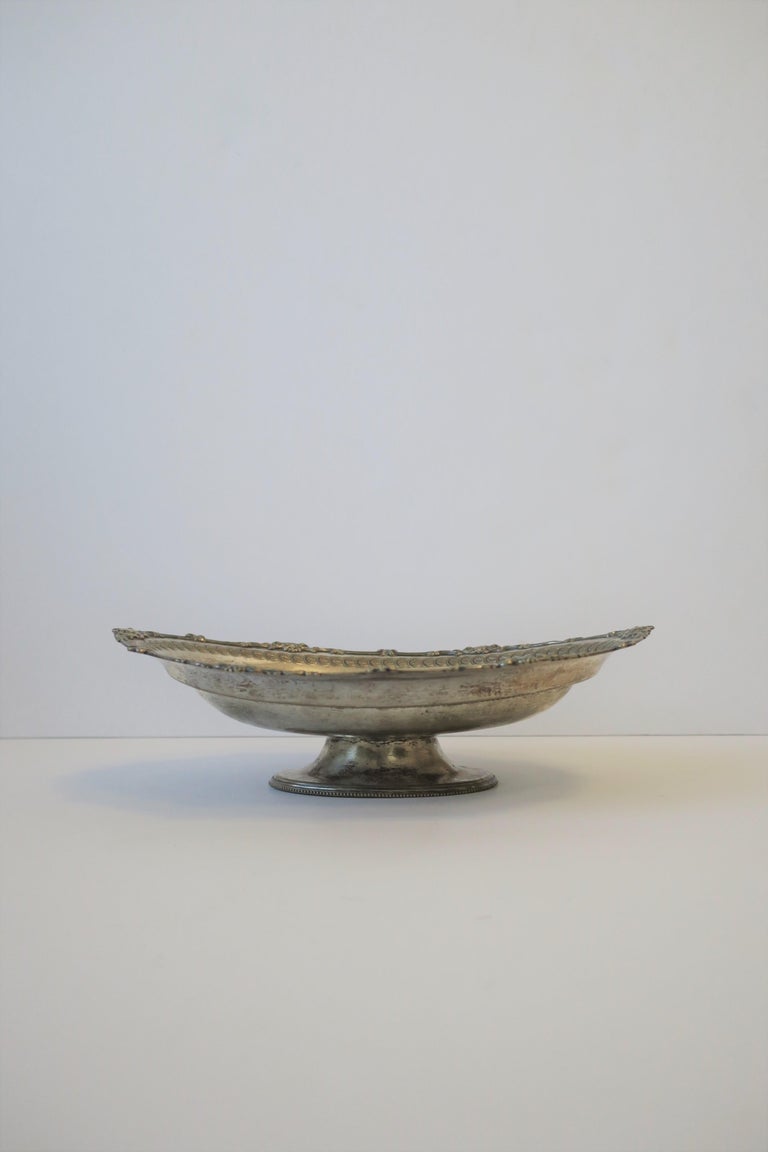 English Silver Footed Compote Bowl For Sale at 1stDibs