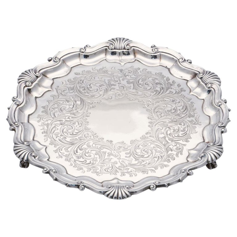 Tablett Aus Silber