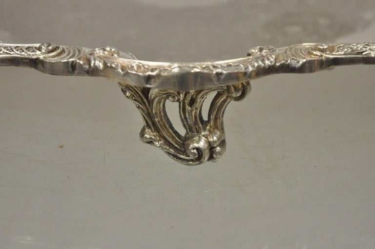 English Silver Mfg Corp Silver Plated Regency Style Scalloped Platter ...