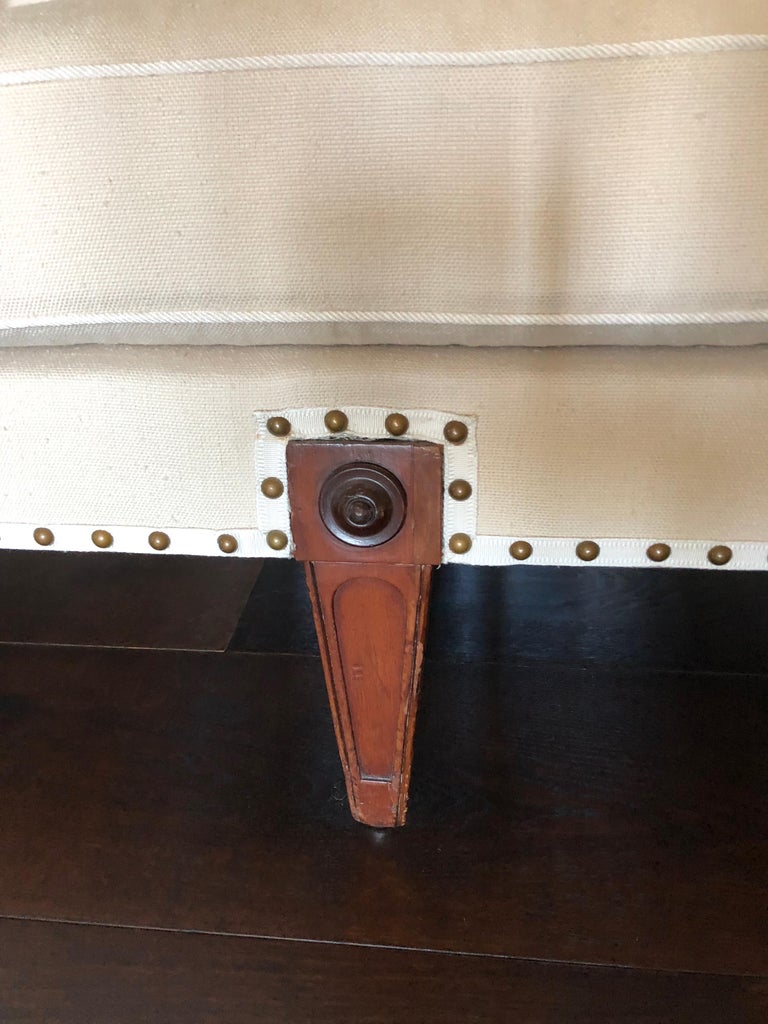 English Splayed Arm Sofa at 1stDibs