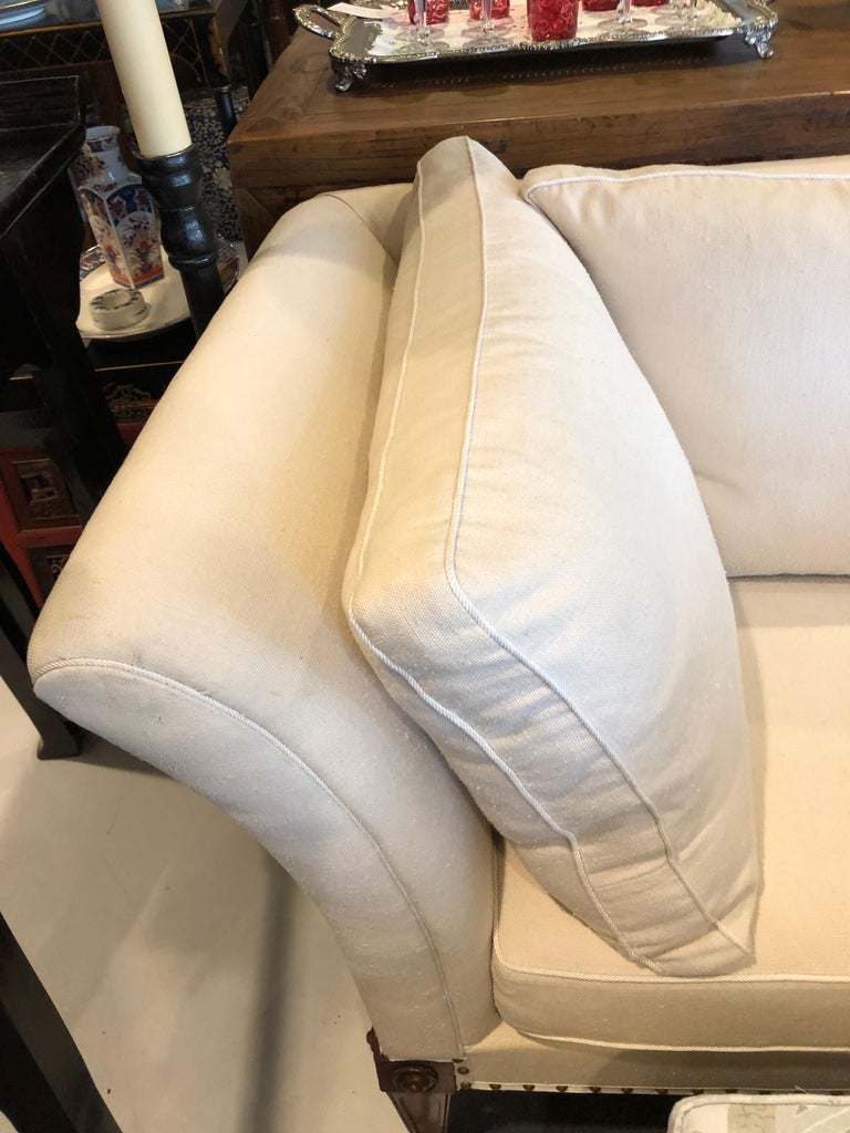 English Splayed Arm Sofa at 1stDibs