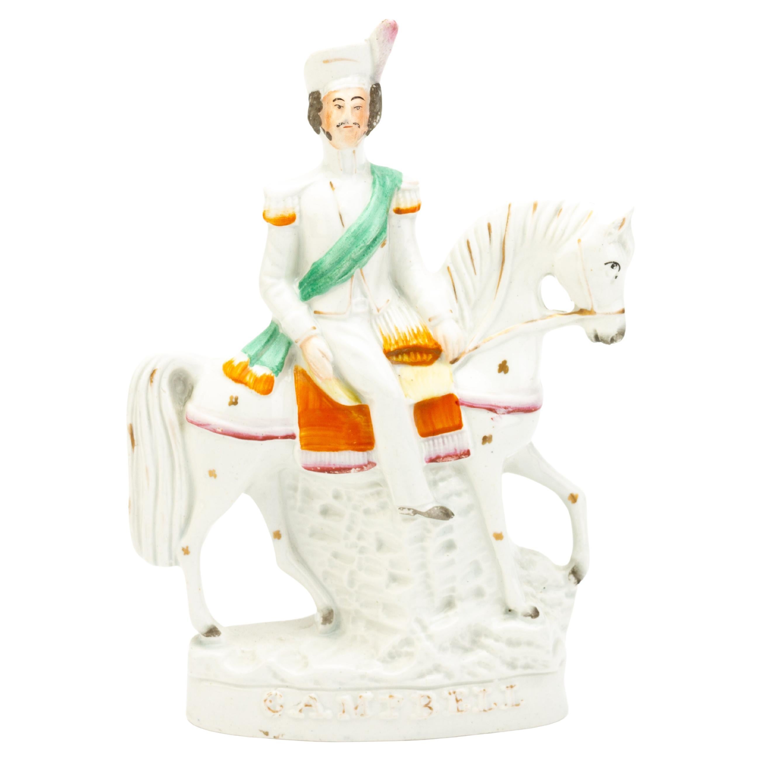 English Staffordshire Pottery Victorian Figure of Sir Colin Campbell ...