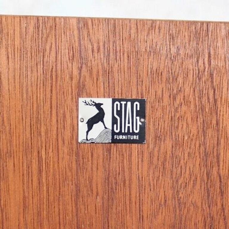 English Stag Wardrobe Retro Gents Compactum For Sale at 1stDibs