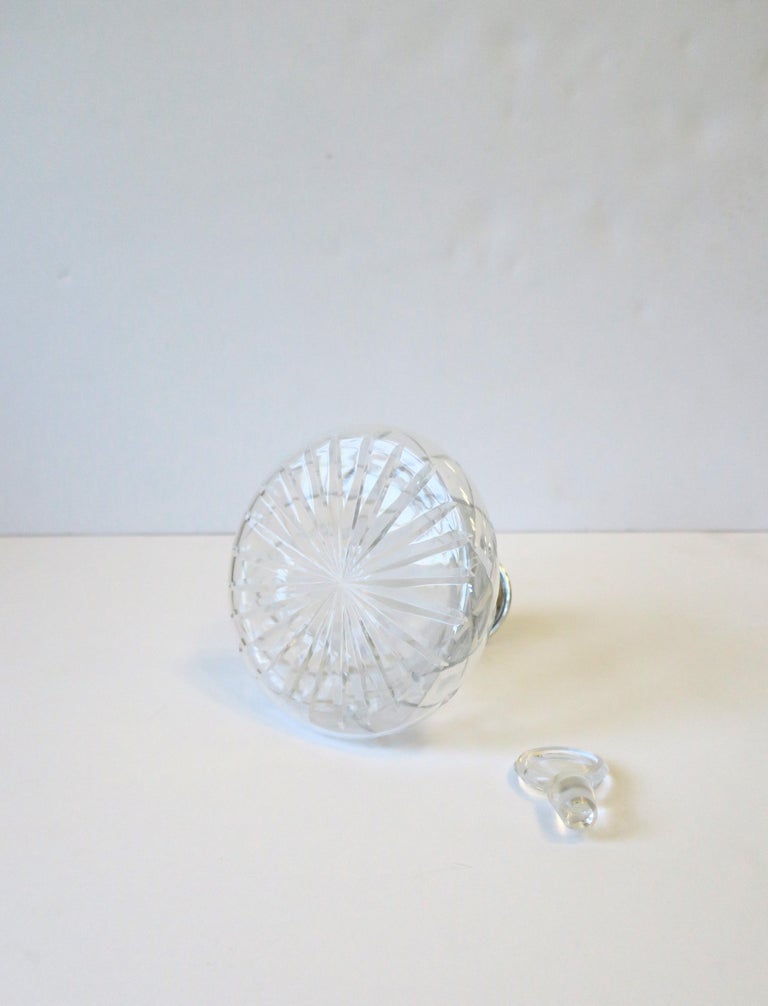 English Sterling Silver and Crystal Spirits Liquor Decanter For Sale at ...