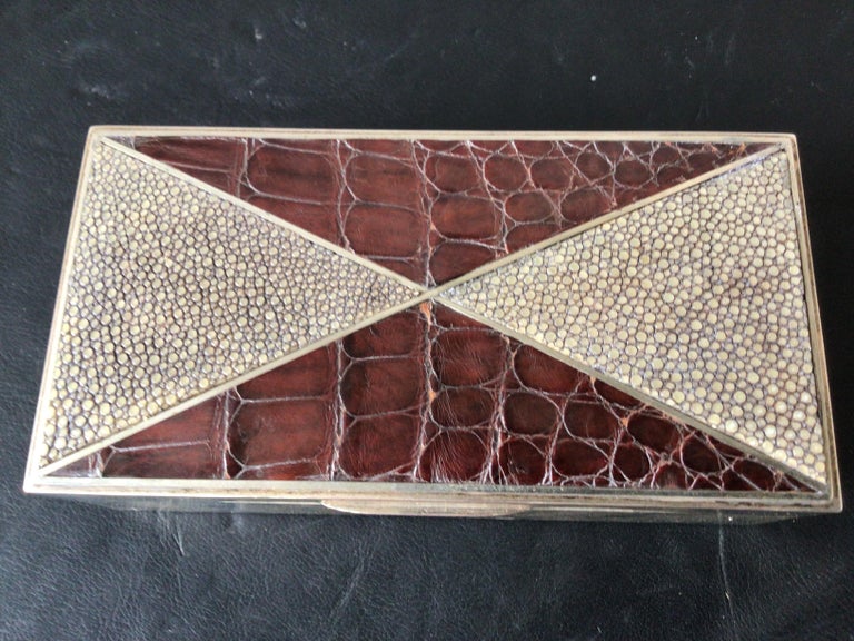 English Sterling Silver Box For Sale at 1stDibs