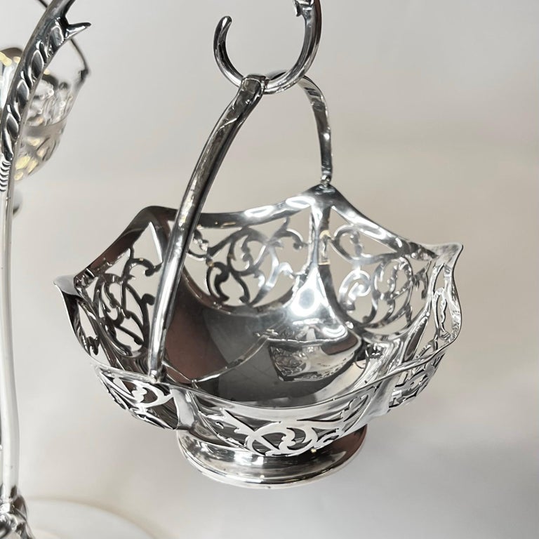 English Sterling Silver Epergne, Goldsmiths and Silversmiths Co, 1893 ...